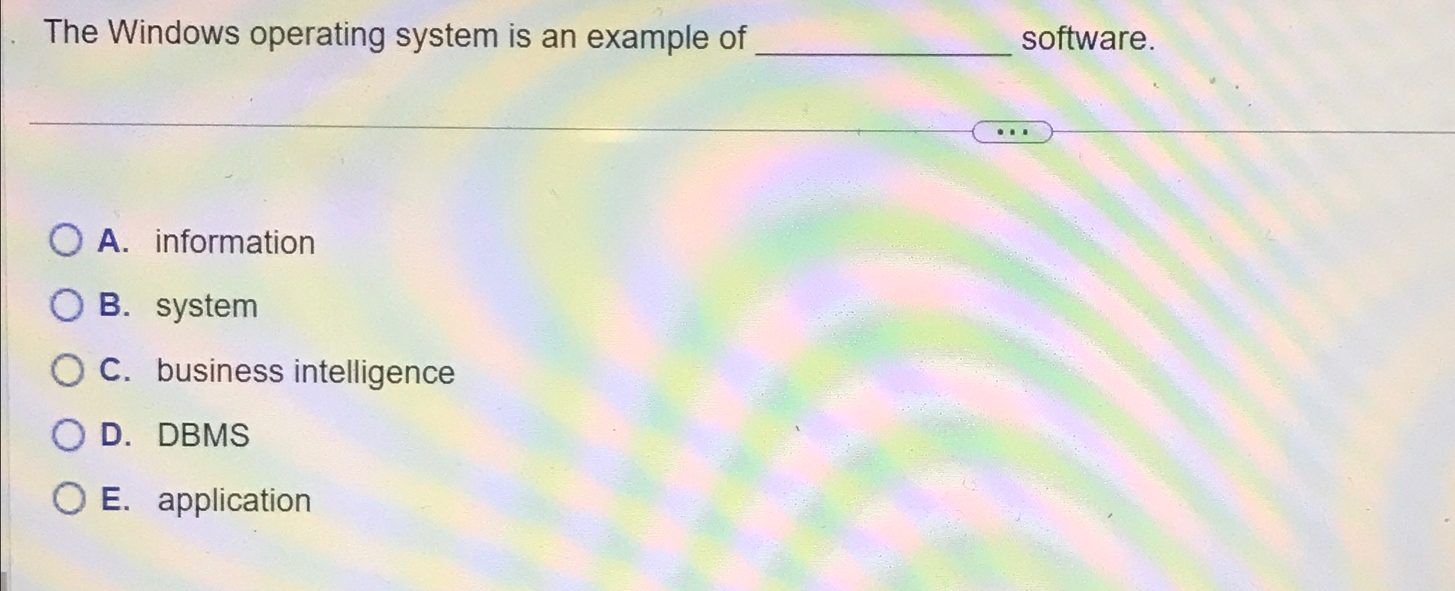 Solved The Windows operating system is an example of | Chegg.com