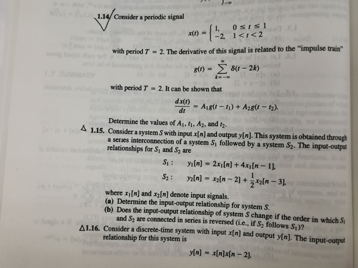Solved 1.14/Consider a periodic signal x(t) = { -2. i | Chegg.com