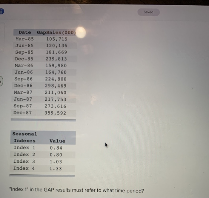 Solved Saved Help Save & Which of the following is true | Chegg.com