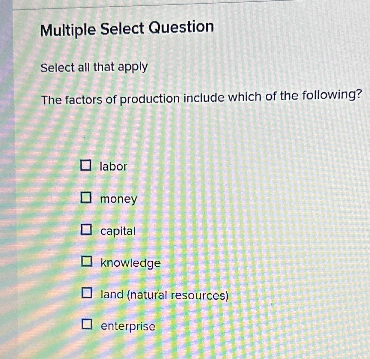 Solved Multiple Select QuestionSelect all that applyThe | Chegg.com