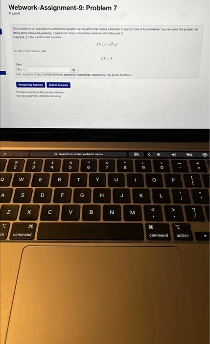 Solved f2(2)=−f2(a) for at a Abonwn ard f(1)=1 Dinn f(x)= | Chegg.com