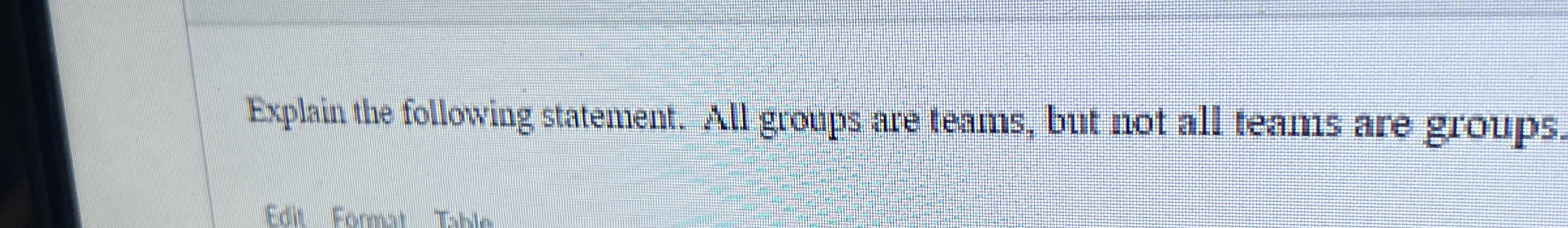 Solved Explain the following statement. All groups are | Chegg.com