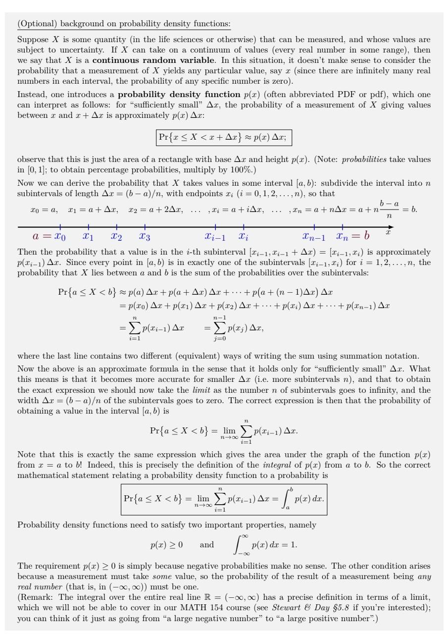 2. Problem 2: Approximating Probability Integrals An | Chegg.com