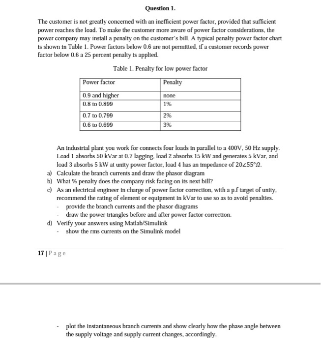 Solved Question 1. The customer is not greatly concerned | Chegg.com