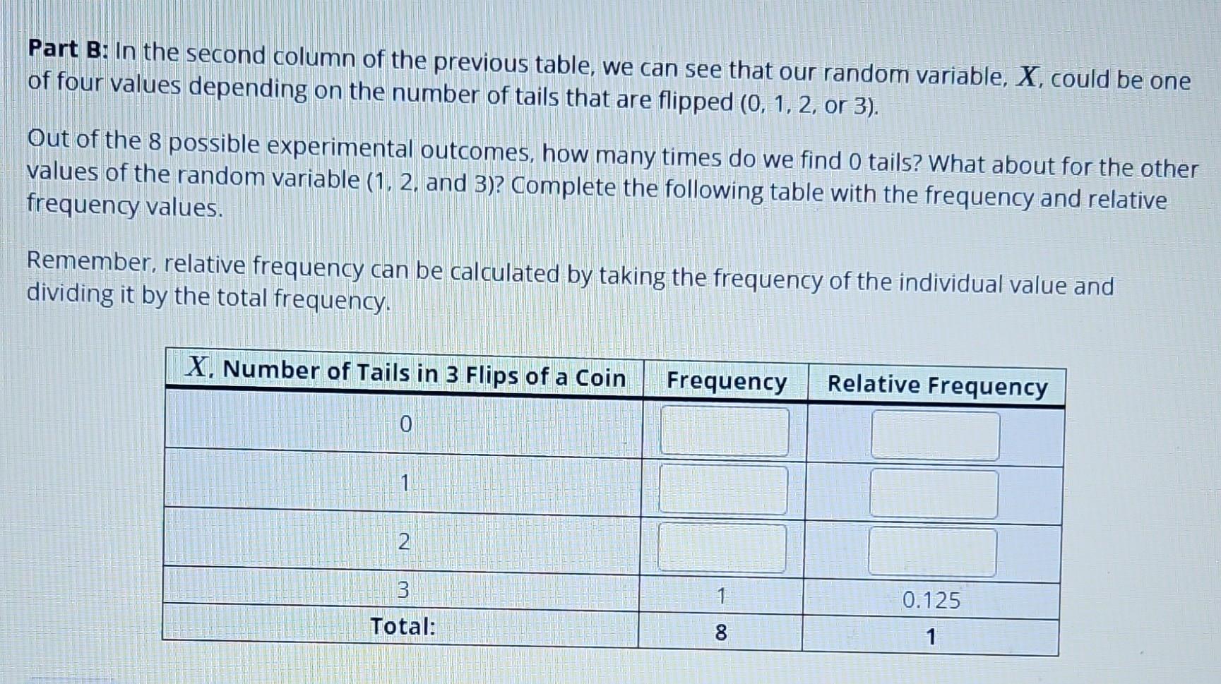 Solved Consider the chance experiment of flipping a fair | Chegg.com