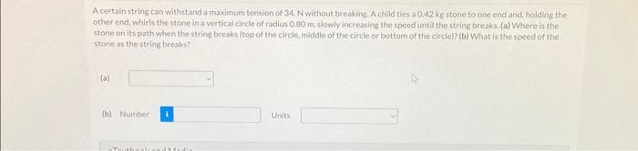 Solved A certain string can withstand a maximum tension of | Chegg.com