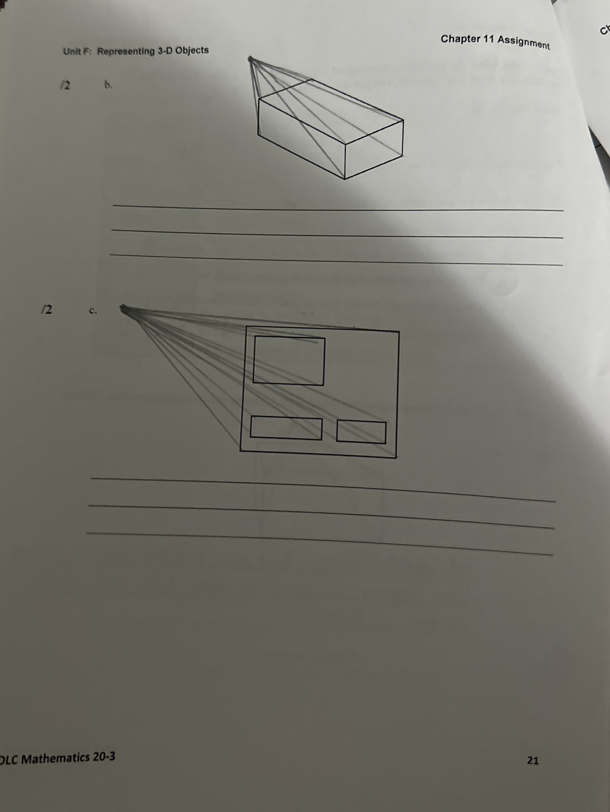 Unit F: Representing 3-D ObjectsChapter 11 | Chegg.com