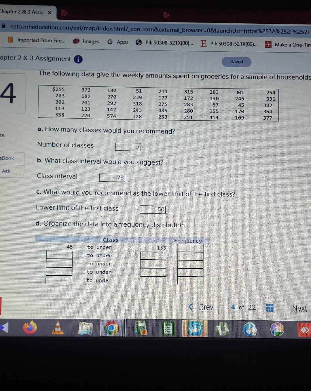 Solved a. How many classes would you recommend? Number of | Chegg.com