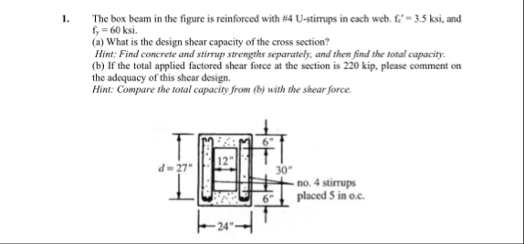 Solved The box beam in the figure is reinforced with | Chegg.com