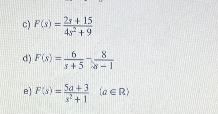 Solved (Laplace transformation - inverse transformation of | Chegg.com