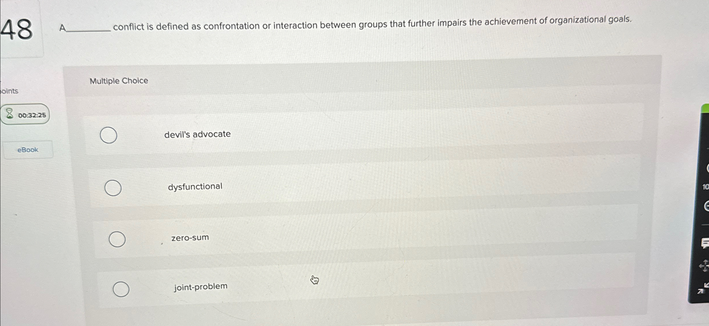 Solved 48Aconflict is defined as confrontation or | Chegg.com