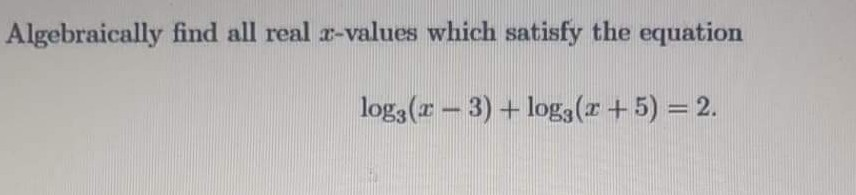 Solved Algebraically find all real 8-values which satisfy | Chegg.com