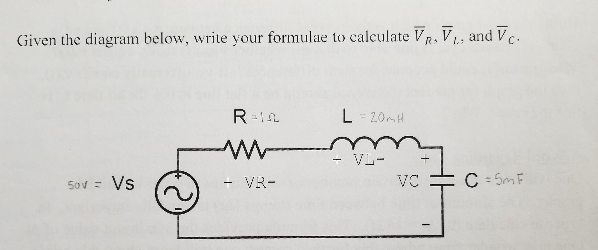 Solved Given the diagram below, write your formulae to | Chegg.com