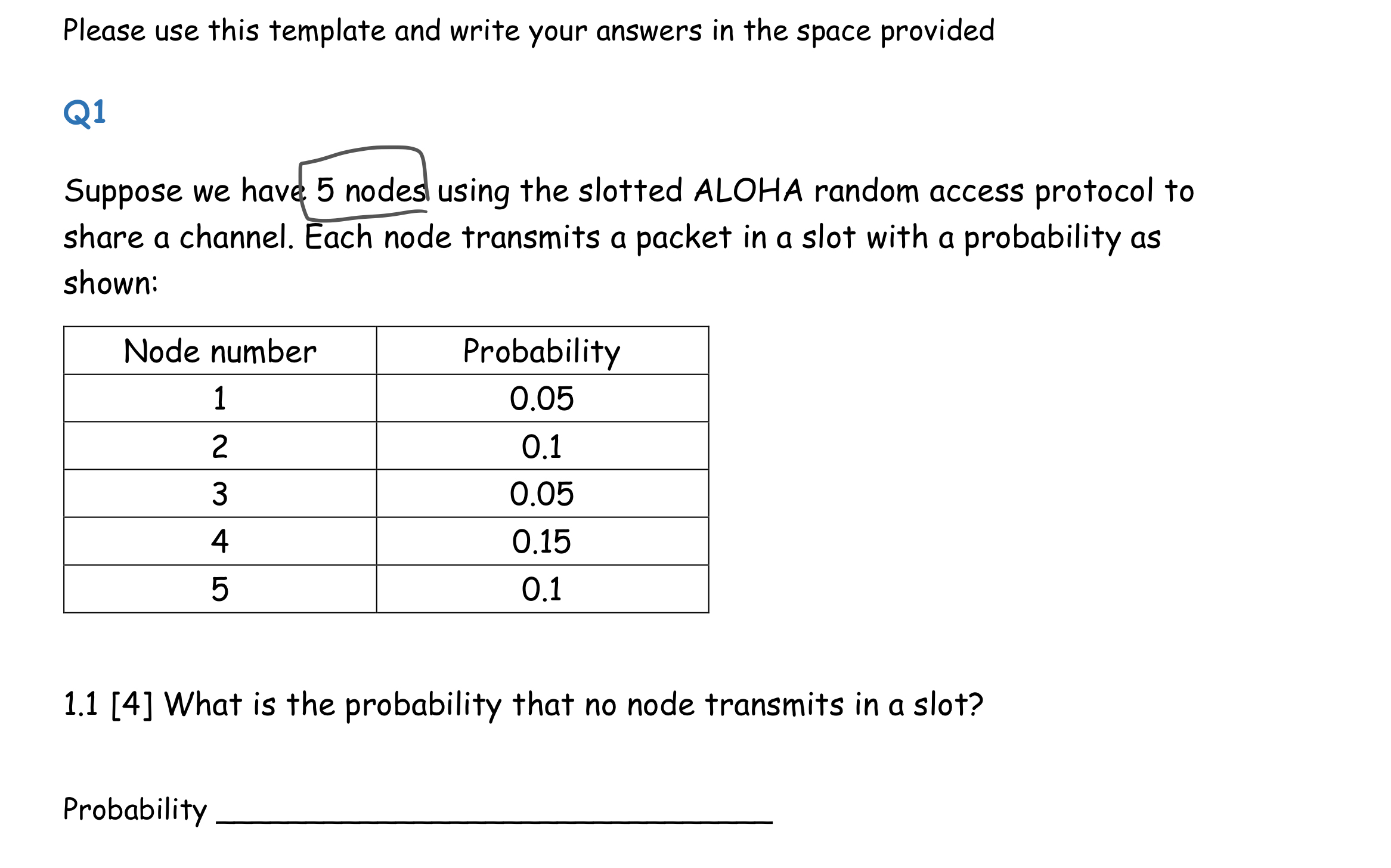 Solved Please use this template and write your answers in | Chegg.com