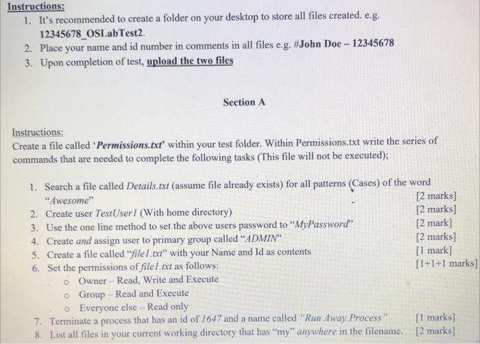 Solved Instructions: 1. It's recommended to create a folder | Chegg.com