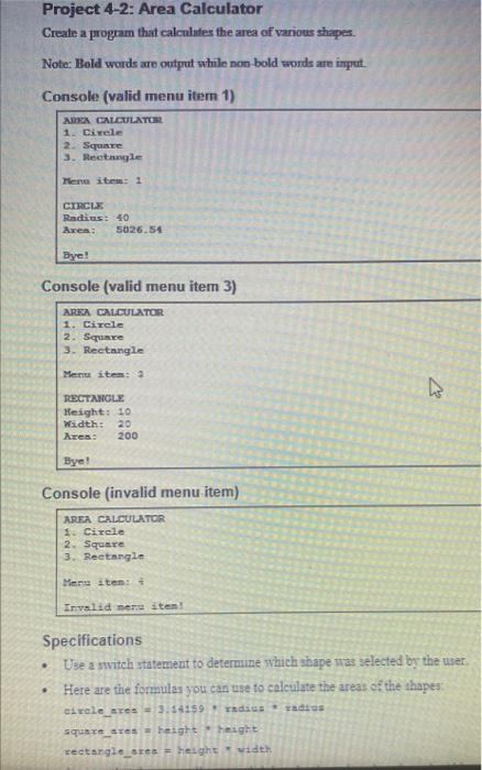 Solved Project 4-1: Invoice Total Calculator 3.0 Create a | Chegg.com