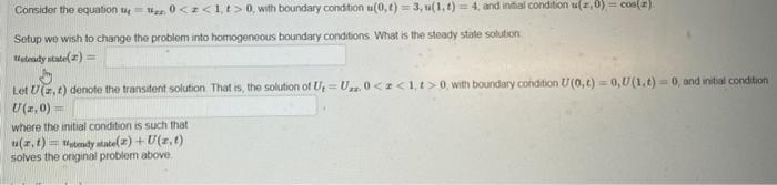 Solved Consider the equation = 0