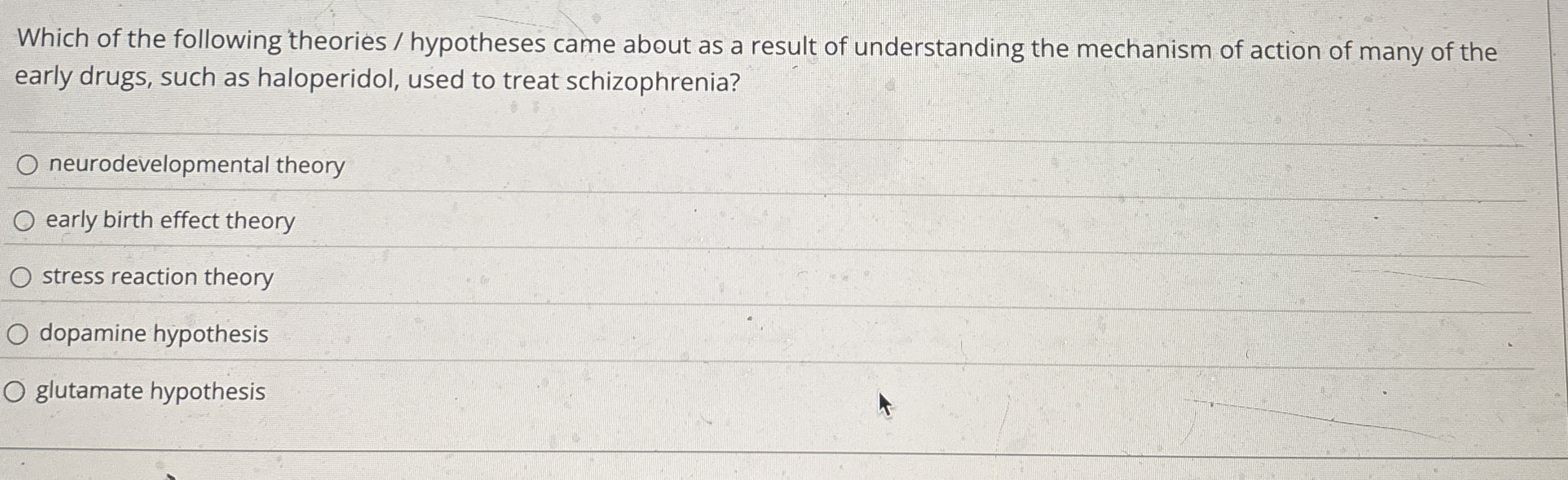Solved Which of the following theories / ﻿hypotheses came | Chegg.com