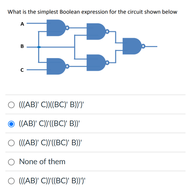 Solved What is ﻿the simplest Boolean expression for the | Chegg.com