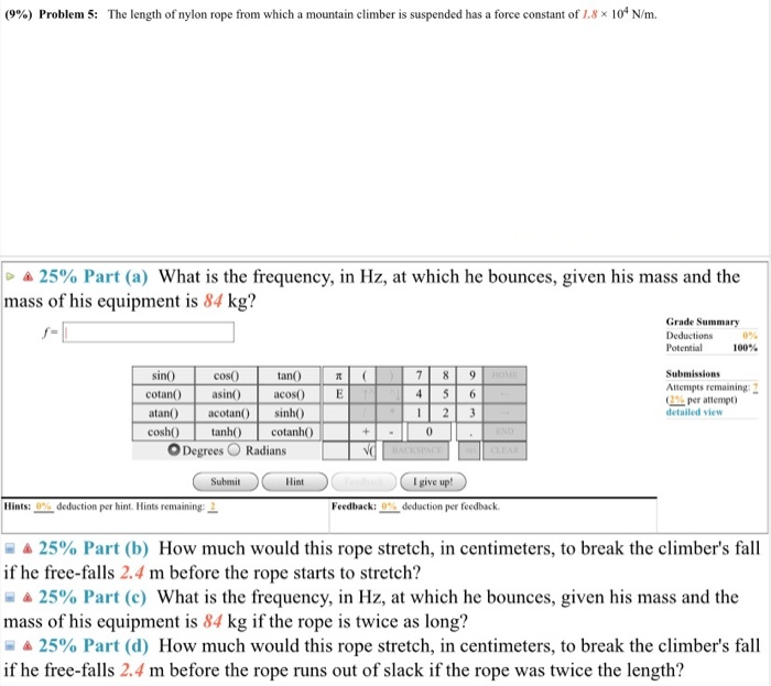 Solved Please show full work with equations and explanations | Chegg.com