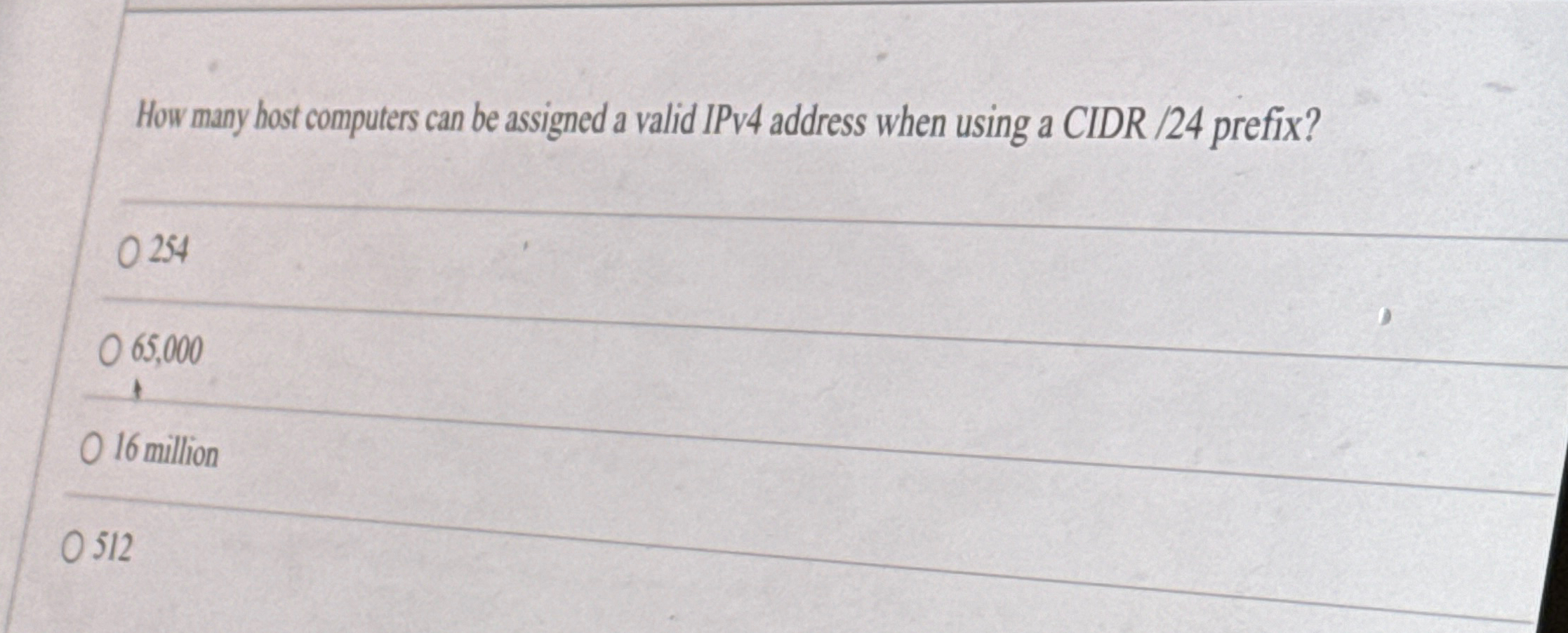 Solved How Many Host Computers Can Be Assigned A Valid Ipv4