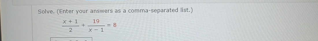 Solved Solve. (Enter your answers as a comma-separated | Chegg.com