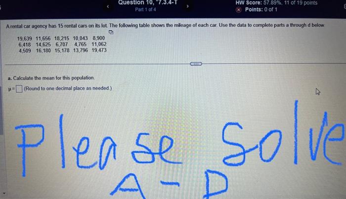 Solved HW6 Q10 - Please help me solve parts A through D. I | Chegg.com