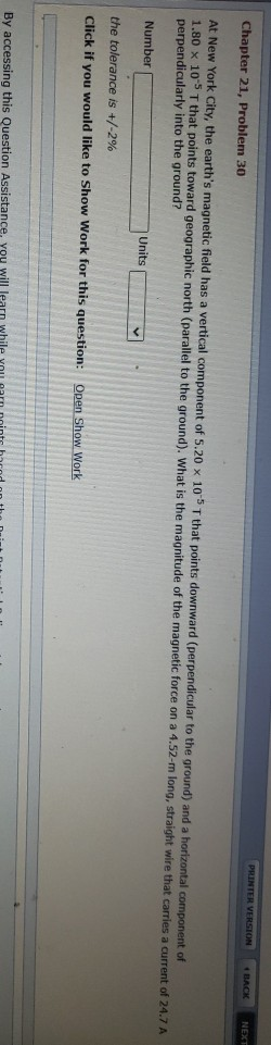 Solved Chapter 21, Problem 30 PRINTER VERSION BACK NEXT At | Chegg.com