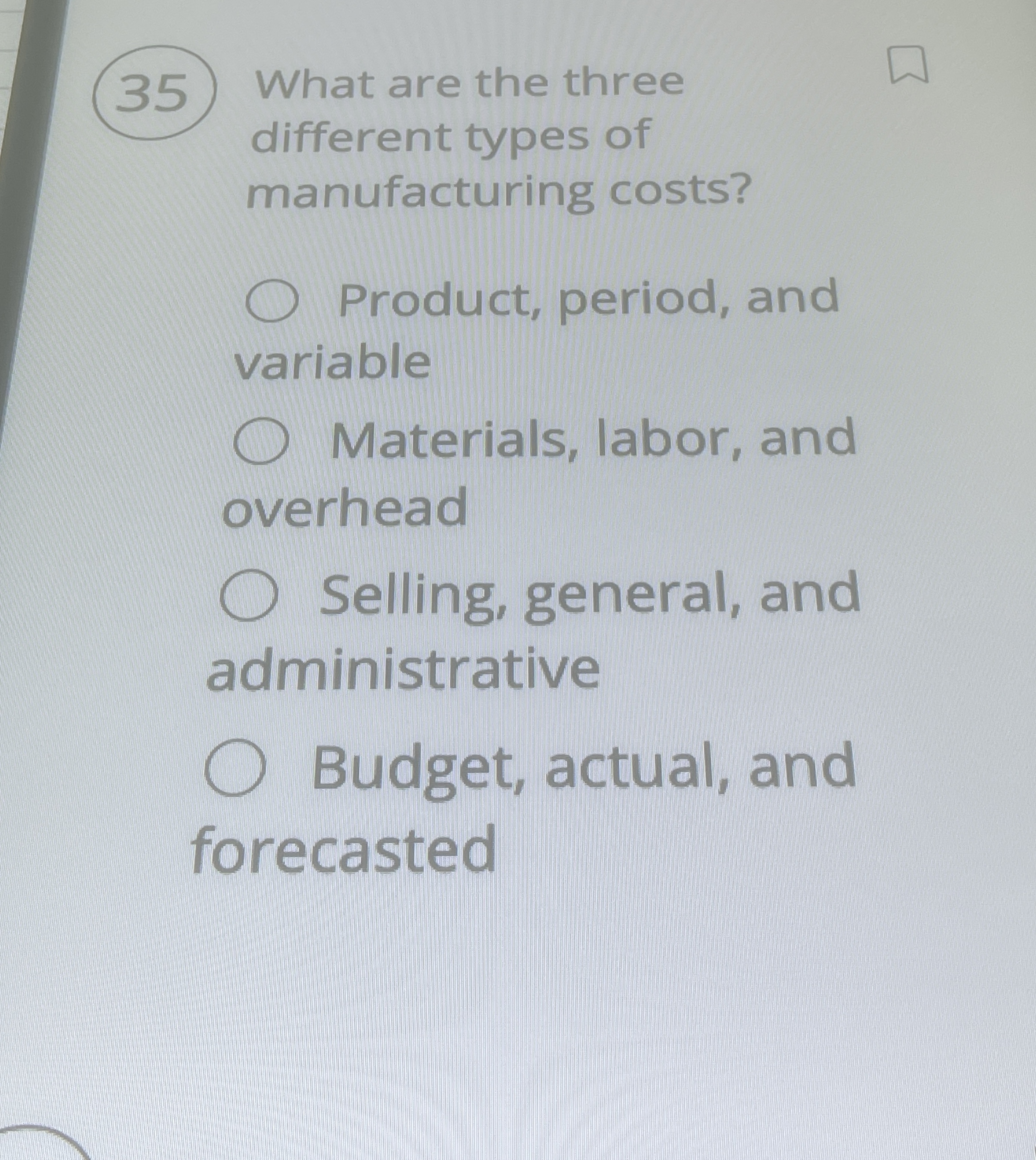 Solved (35) ﻿What are the threedifferent types | Chegg.com