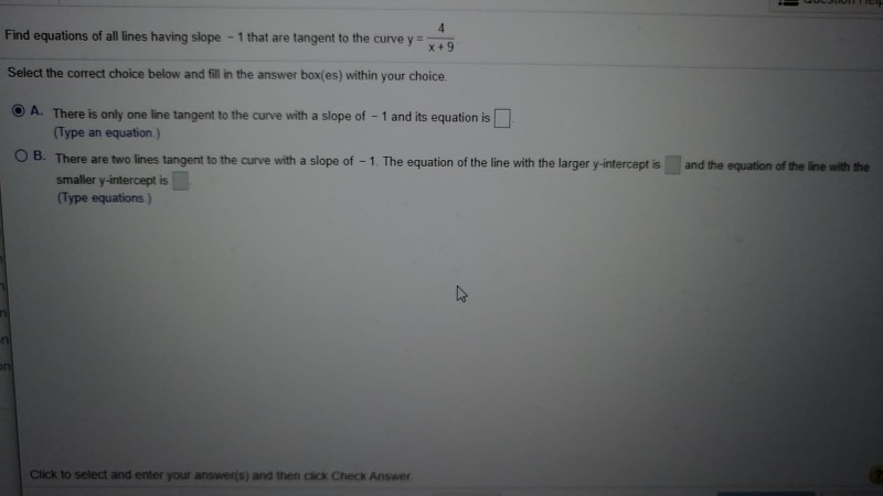 Solved Find equations of all lines having slope - 1 that are | Chegg.com