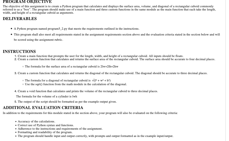 Solved Program Objectivethe Objective Of This Assignment Is