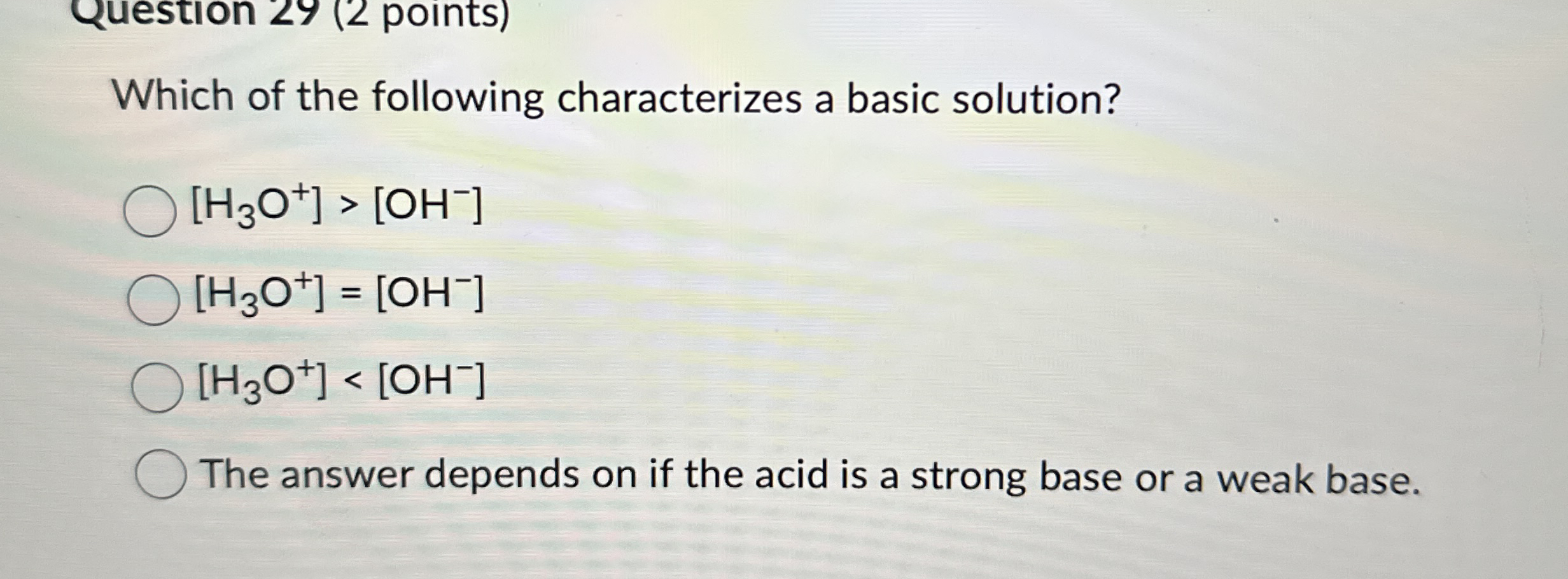 Solved Which of the following characterizes a basic | Chegg.com