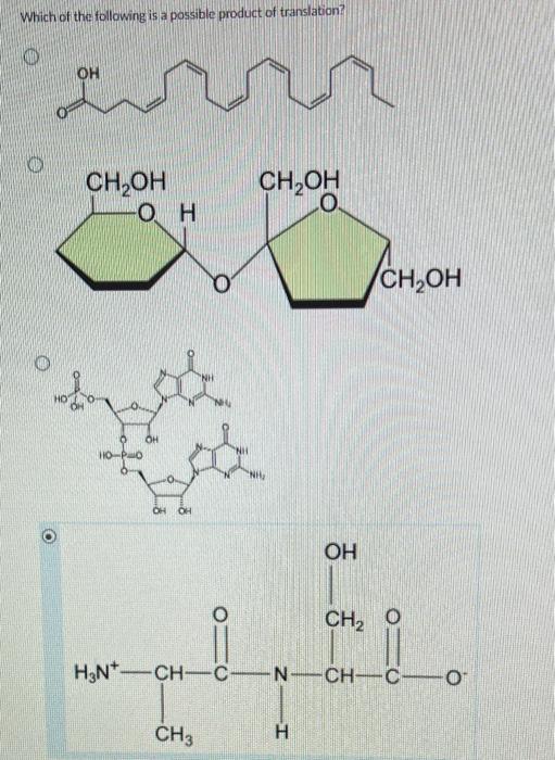 Solved Which of the following is a possible product of | Chegg.com