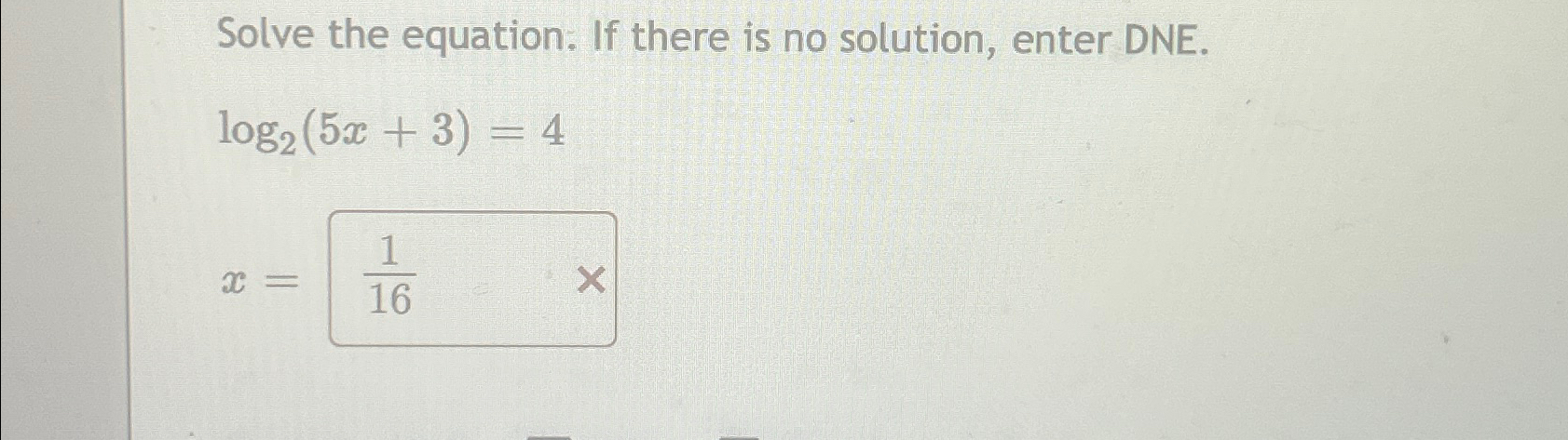 Solved Solve the equation. If there is no solution, enter | Chegg.com