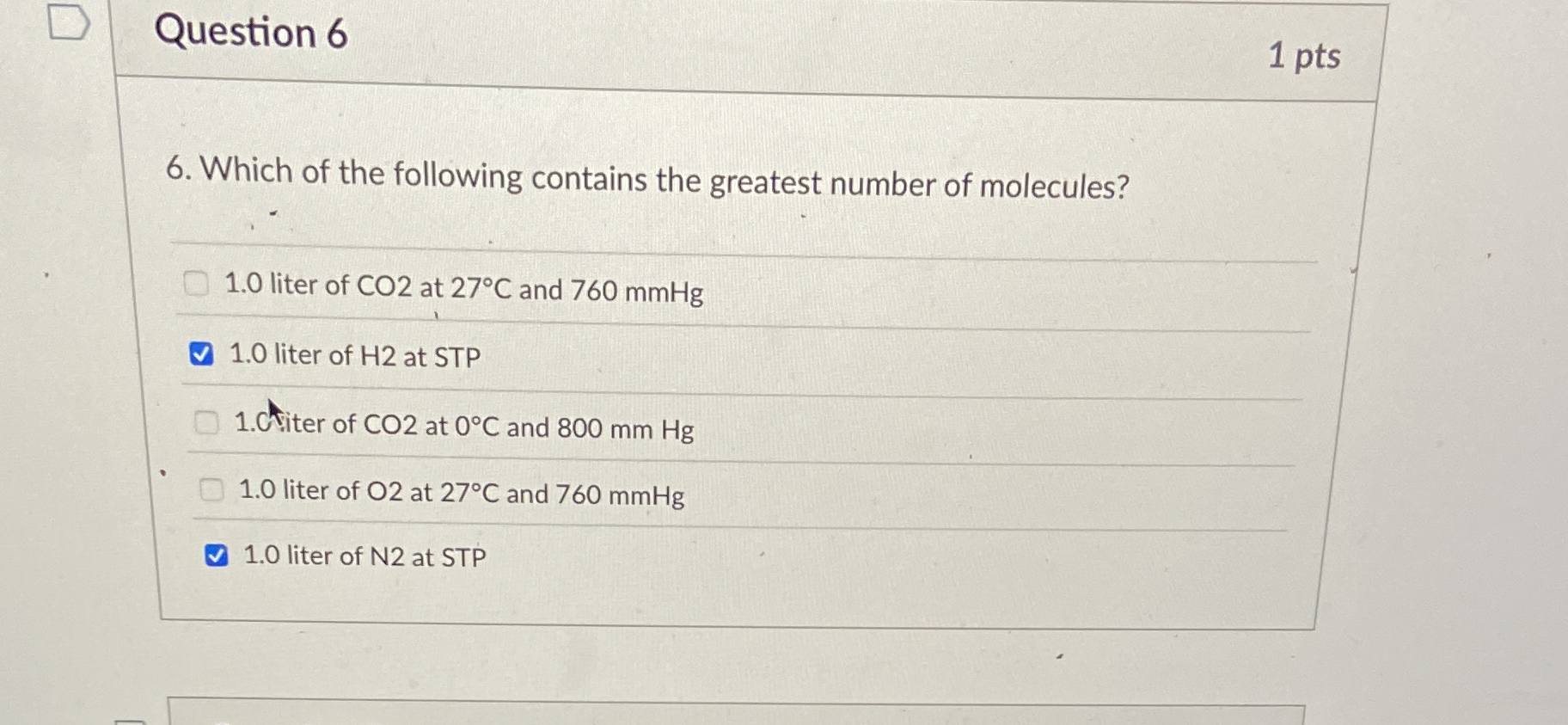 Solved Question 61 ﻿pts6. ﻿Which of the following contains | Chegg.com