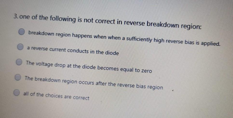 Solved 3.one of the following is not correct in reverse | Chegg.com