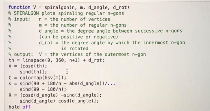 Solved Figure 1: Tiling with spiral triangles. Figure 2: | Chegg.com