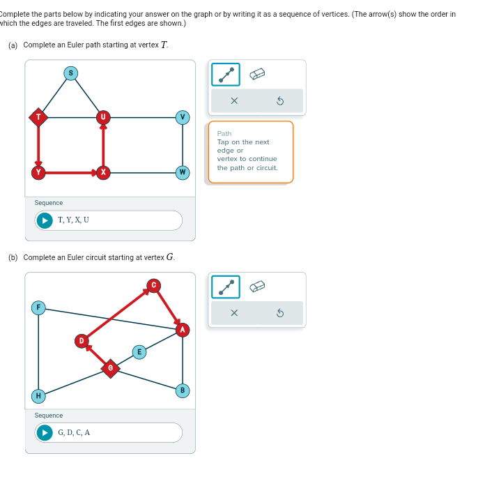 Solved Complete the parts below by indicating your answer on | Chegg.com