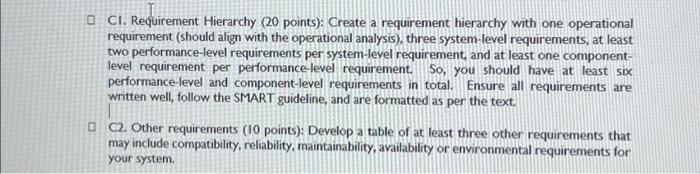 1. Requirement Hierarchy: Create a requirement | Chegg.com
