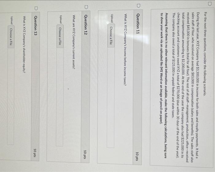 Solved For the next three questions, consider the following | Chegg.com