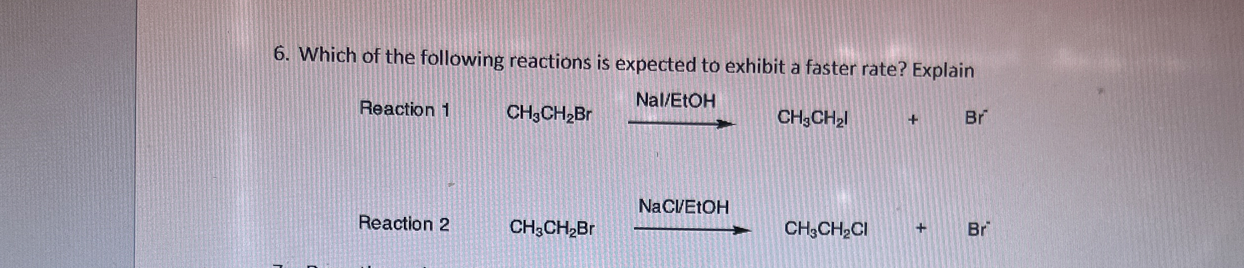 High Quality SOLUTION Which of the following reactions is expected to | Chegg.com