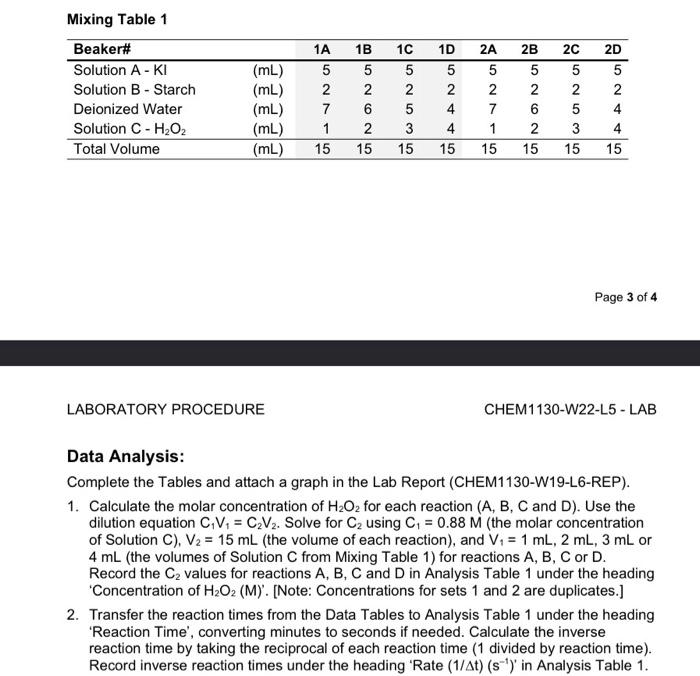 Solved Data Table: Record times in seconds for all reactions | Chegg.com
