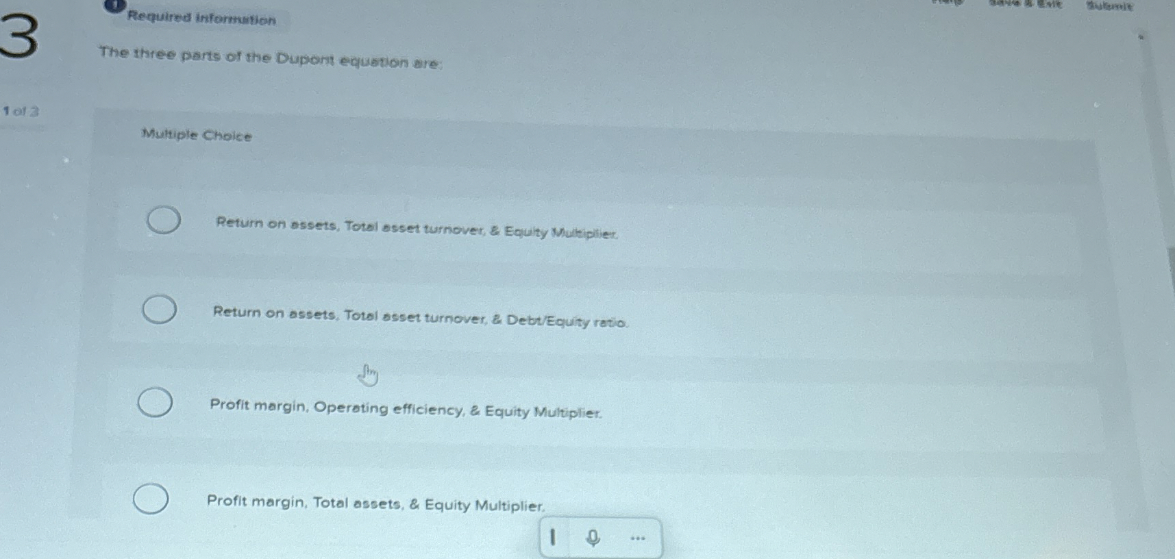 Solved Required informutionThe three parts of the Dupont | Chegg.com