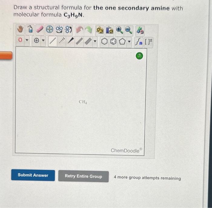 Solved Draw a structural formula for the one secondary | Chegg.com