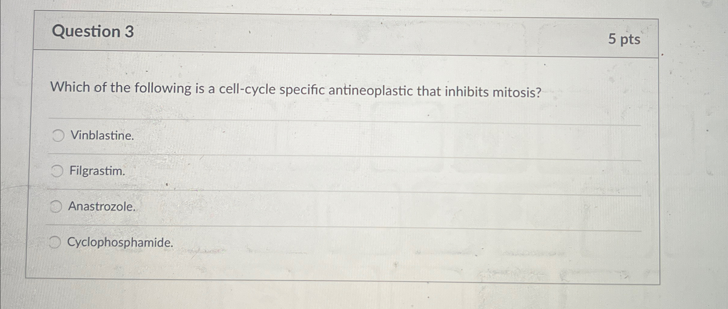 Solved Question 35 ﻿ptsWhich of the following is a | Chegg.com