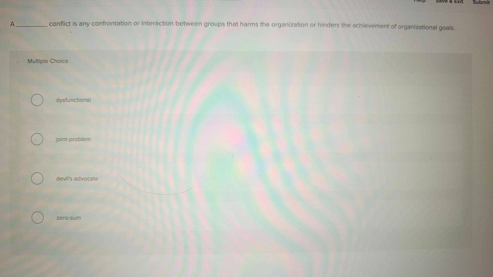 Solved which conflict is any confrontation or interaction | Chegg.com