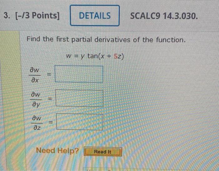 Solved Find the first partial derivatives of the function. | Chegg.com