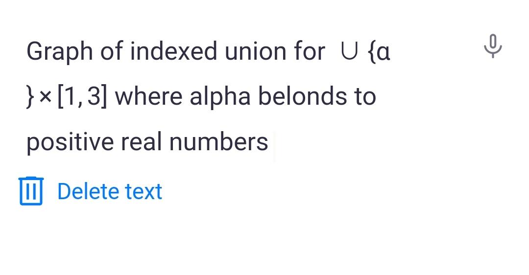 Solved Graph of indexed union for }×[1,3] ﻿where alpha | Chegg.com