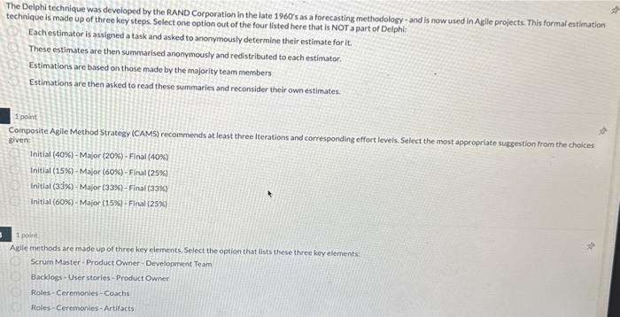 Solved The Delphi technique was developed by the RAND | Chegg.com