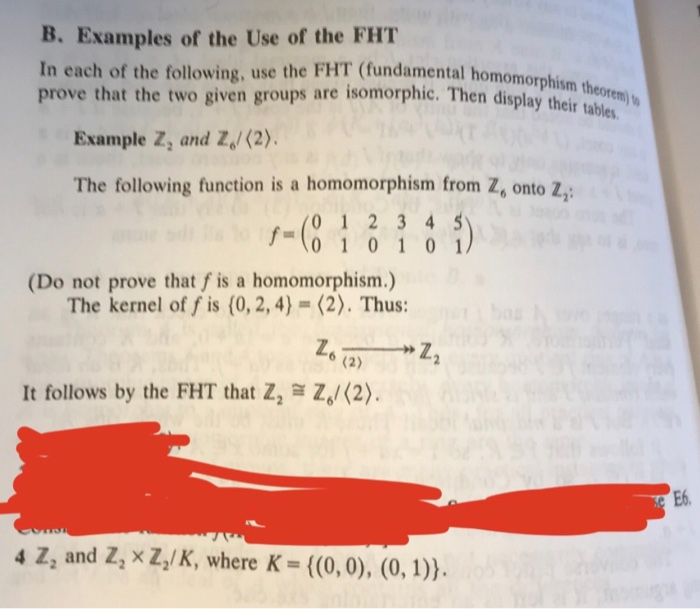 Solved B. Examples of the Use of the FHT In each of the | Chegg.com
